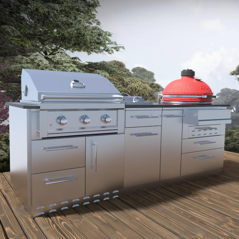 Propane Gas Fueled Outdoor Kitchens – Good Time Grills